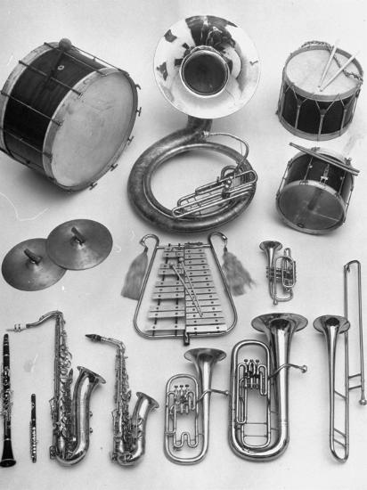 Musical Instruments Which Are Used in a Marching Band Photographic ...