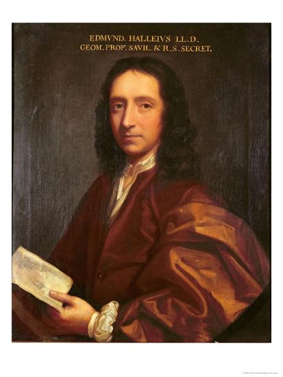 'Portrait of Edmond Halley, c.1687' Giclee Print - Thomas Murray ...