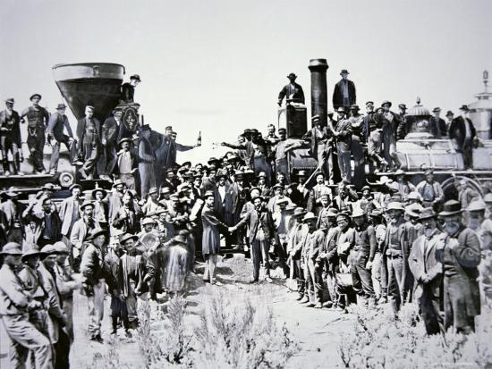 The Golden Spike Ceremony 10th May 1869 Photographic Print Charles the-golden-spike-ceremony-10th-may-1869-photographic-print-charles