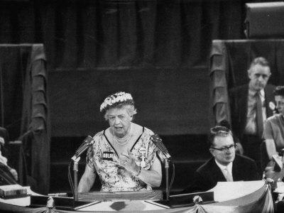 'Mrs. Eleanor Roosevelt Speaking at the National Democratic Convention ...