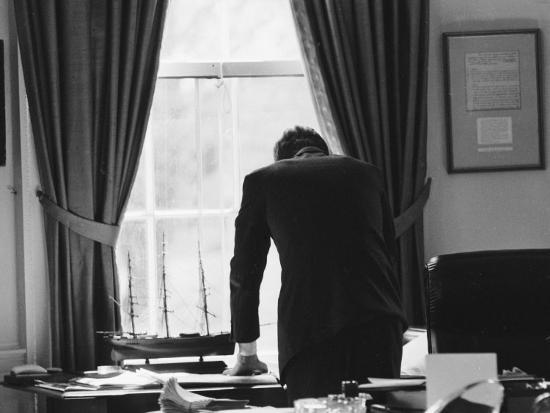 'President John F. Kennedy in the Oval Office During the Steel Crisis ...