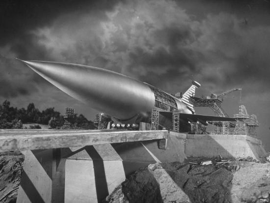 'Rocket Ship Being Built for the Movie "When Worlds Collide ...