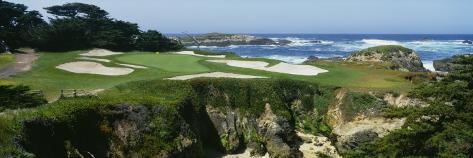 'High Angle View of a Golf Course, Cypress Point Golf Course, Pebble ...