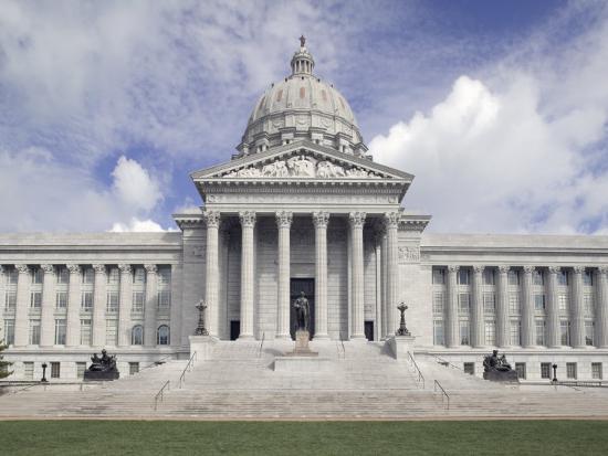 'Facade of a Government Building, Missouri State Capitol Building ...