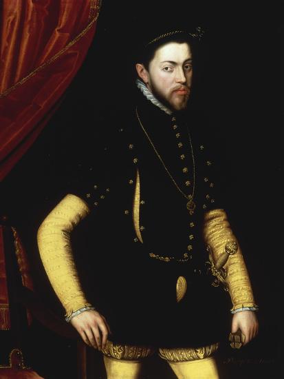 'Portrait of King Philip II of Spain' Giclee Print - Antonio Mor ...