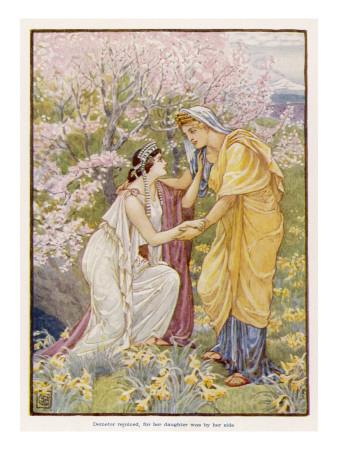 'Persephone and Demeter' Giclee Print | AllPosters.com