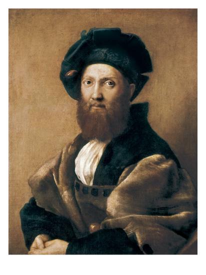 'Portrait of Baltazar Castiglione' Print - Raphael | AllPosters.com