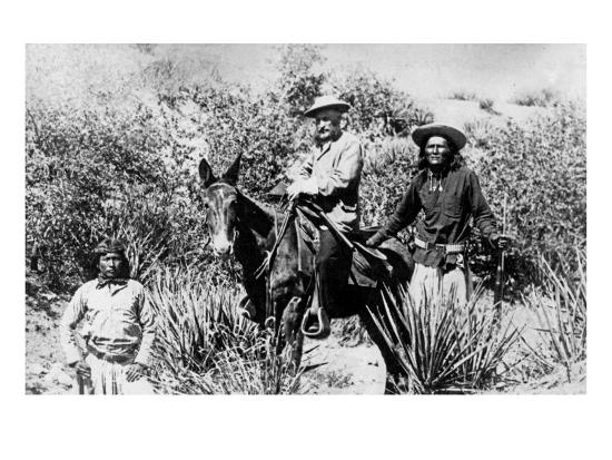 'General George Crook on a Mule, with Two Apache in Arizona, 1882 ...