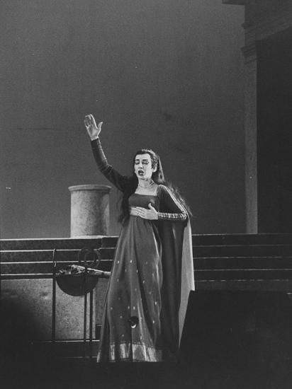 'Actress Maria Callas Performing in the Opera, "Medea"' Photographic ...