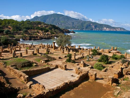 Roman Ruins of Tipasa, on the Algerian Coast, Algeria, North Africa ...