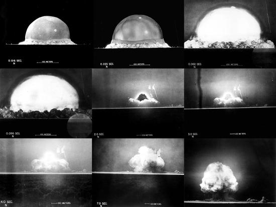 Photographic Sequence of the Trinity Test, the First Manmade Nuclear ...