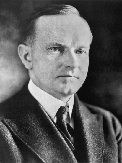 'Portrait of Calvin Coolidge (1872-1933) 30th President of the United ...