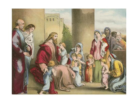 Jesus and the Little Children Giclee Print by English School at ...