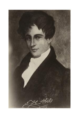 'Niels Henrik Abel (1801-1829), Norwegian Mathematician' Giclee Print ...