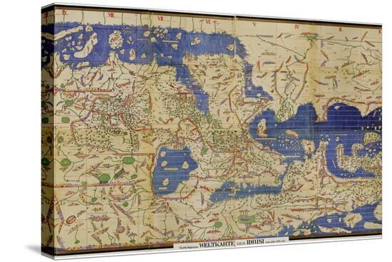 'Al-Idrisi's World Map, 1154' Photographic Print - Library of Congress ...
