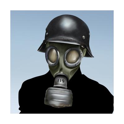 Ww2 Gas Mask Poster