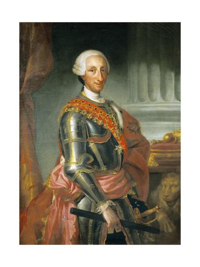 'Portrait of King Charles III of Spain' Giclee Print - Anton Raphael ...