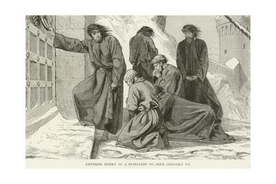 'Emperor Henry IV, a Suppliant to Pope Gregory VII' Giclee Print ...