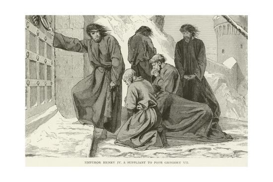 'Emperor Henry IV, a Suppliant to Pope Gregory VII' Giclee Print ...