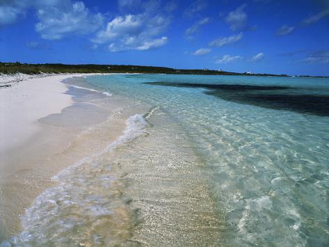 Bahamas. Pristine Beach Photographic Print by Kent Foster at AllPosters.com
