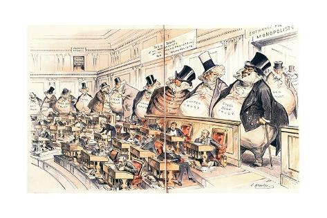 The Bosses of the Senate from the American Magazine 'Puck', January ...