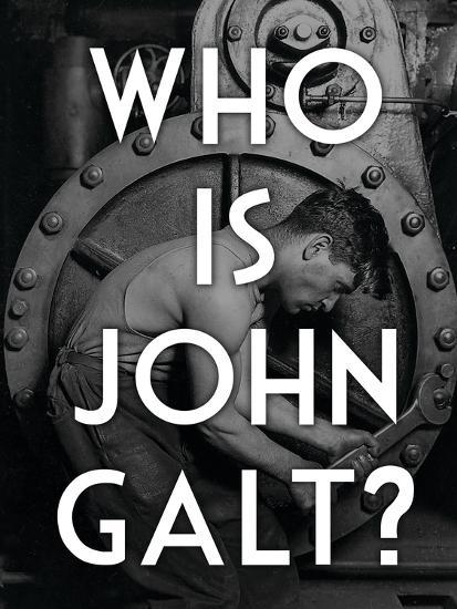 'Atlas Shrugged Who is John Galt Art Poster Print' Posters | AllPosters.com