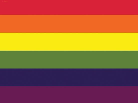 Gay Pride Rainbow Flag Print Poster Posters at AllPosters.com