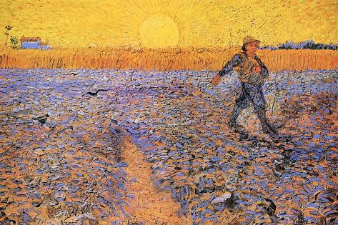 Vincent Van Gogh The Sower 3 Print by Vincent van Gogh at AllPosters.com