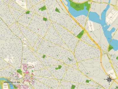 'Political Map of Somerville, MA' Prints | AllPosters.com