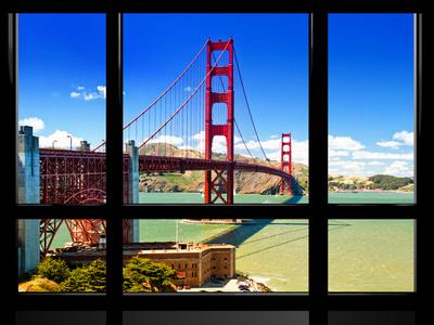 'Window View, Special Series, Golden Gate Bridge, San Francisco ...