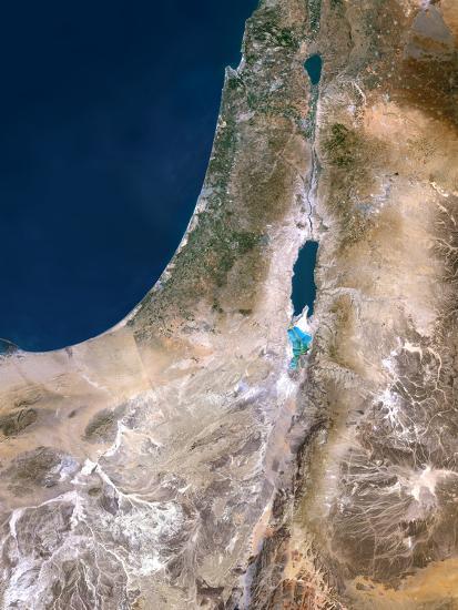 'Israel, Satellite Image' Photographic Print - PLANETOBSERVER ...