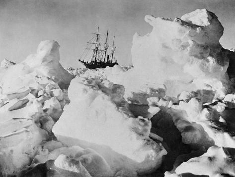 Ernest Shackleton's Ship Endurance Trapped in Ice Photographic Print by ...
