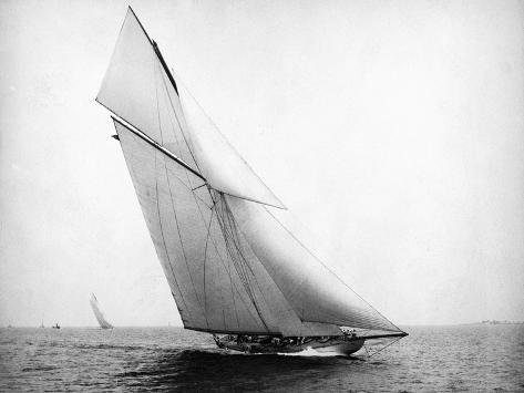 'Yacht Columbia Sailing' Photographic Print - Bettmann | AllPosters.com