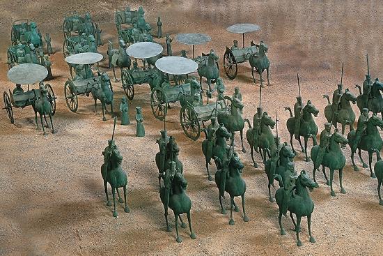 Eastern Han Dynasty Bronze Cavalry and Chariots Photographic Print at ...