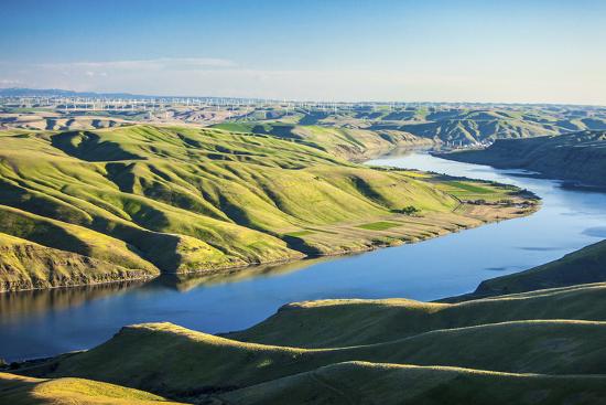 Aerial View of the Snake River in Eastern Washington Photographic Print ...