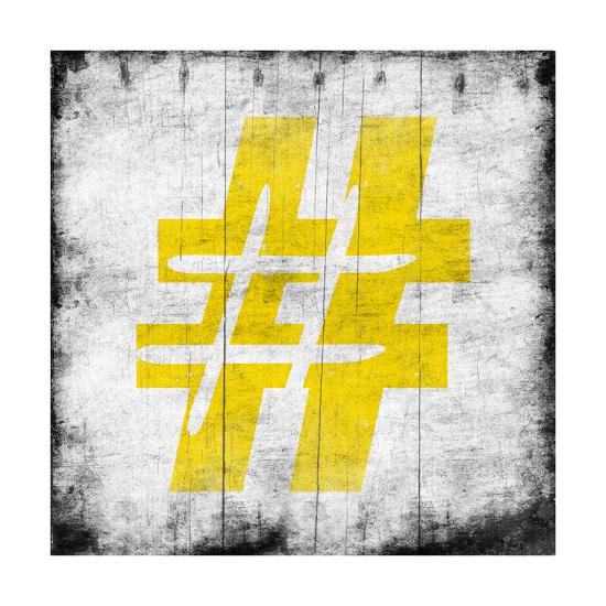 Yellow Hash Art by Jace Grey at AllPosters.com