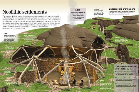 'Neolithic settlements.' Photographic Print - | AllPosters.com