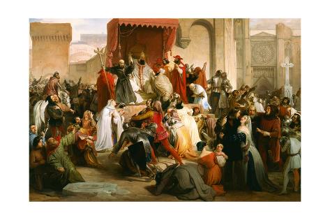 'Pope Urban II Preaching the First Crusade in the Square of Clermont ...