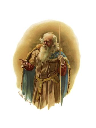 'Polonius in Hamlet, Prince of Denmark' Giclee Print - Harold Copping ...