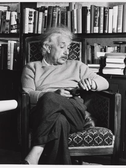 'Albert Einstein at Princeton, 1940' Photographic Print - Lucien Aigner ...