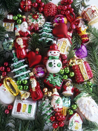 'ASSORTED CHRISTMAS TREE ORNAMENTS' Photographic Print - Panoramic ...