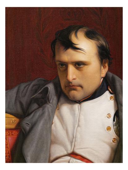 'Napoleon I at Fontainebleau, 31st March 1814, detail of the face, 1840 ...