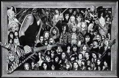 'Metal (Heavy Metal Collage) Music Poster Print' Photo | AllPosters.com