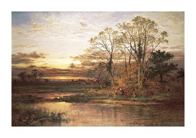'Evening Approaches' Premium Giclee Print - Benjamin Leader ...