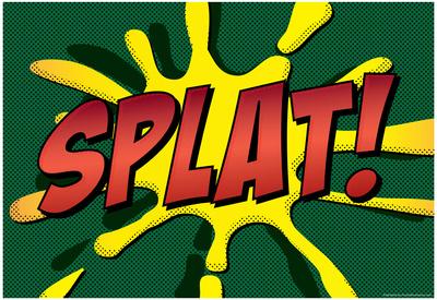 'Splat! Comic Pop-Art Art Print Poster' Prints | AllPosters.com