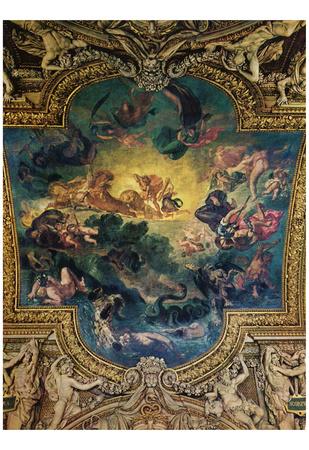 'Eugène Ferdinand Victor Delacroix (Apollo destroyed the serpent Python ...