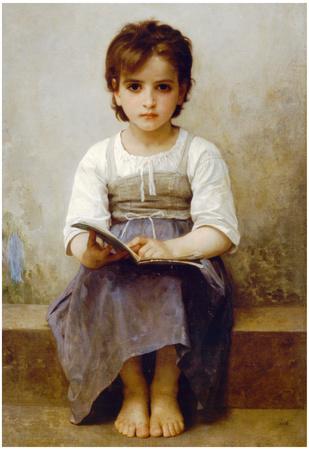 William-Adolphe Bouguereau The Difficult Lesson Art Print Poster ...