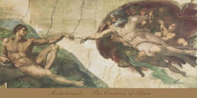 The Creation of Adam Art - Michelangelo | AllPosters.com