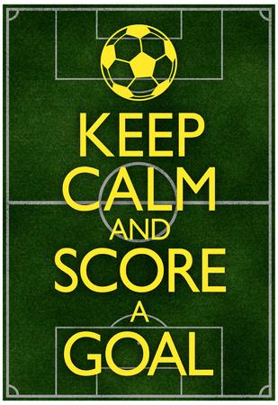 Keep Calm and Score a Goal Soccer | AllPosters.com
