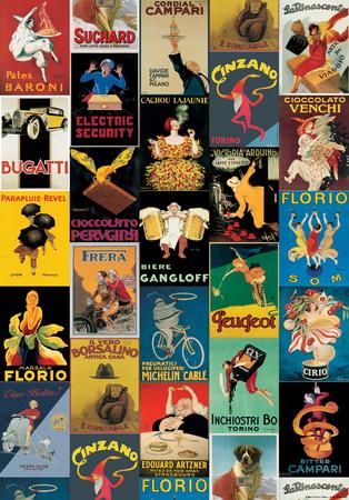 'Vintage Style Italian Advertisement Poster Collage' Prints ...
